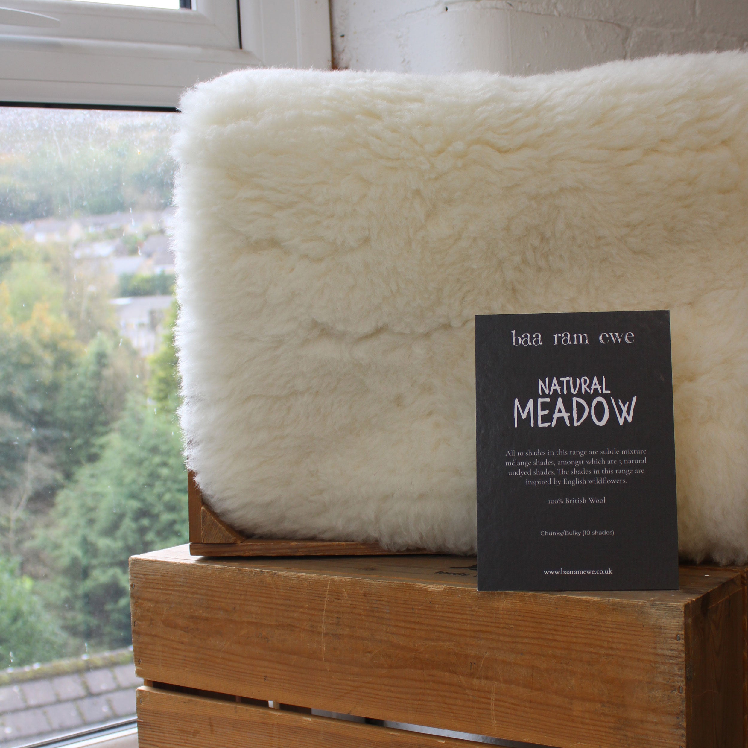 POS- Baa Ram Ewe Natural Meadow Strut Card – baa ram ewe